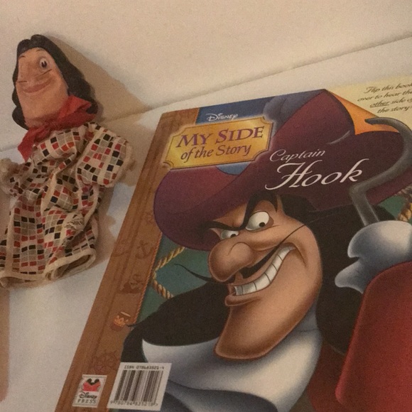 Disney | Other | Vintage Captain Hook Puppet Peter Pan Books | Poshmark